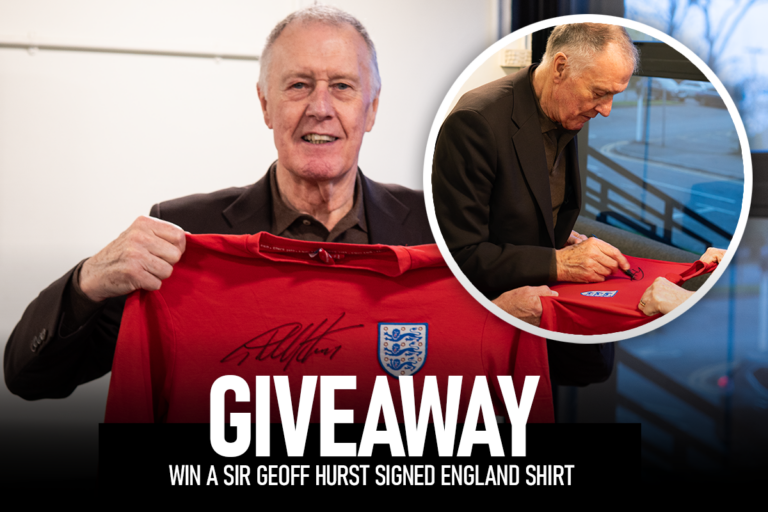 Sir Geoff Hurst Signed England Shirt Giveaway Celebrates a Football Legend